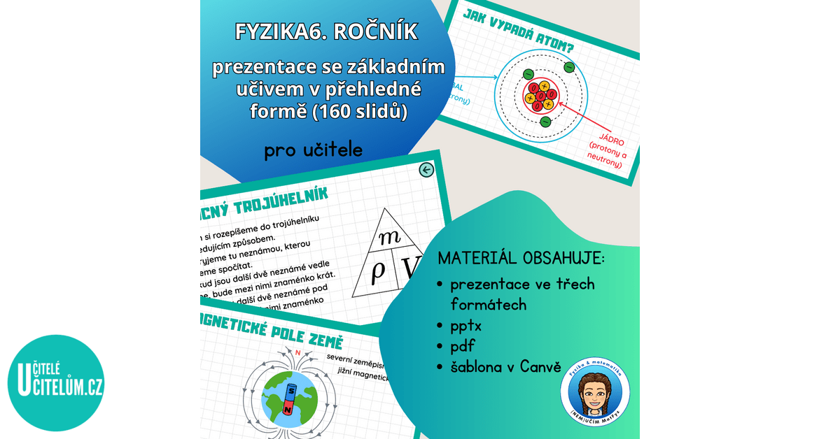 Fyzika pro 6. ročník (prezentace s teorií pro celý školní rok) - Fyzika | UčiteléUčitelům.cz